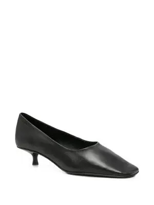 Calvin Klein Square-toe Leather Pumps
