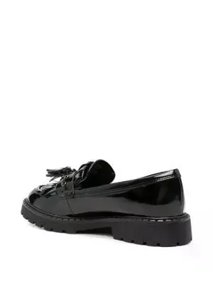 TAMARIS Tassel-detail Patent-leather Loafers