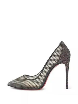 CHRISTIAN LOUBOUTIN Glitter Mesh Pumps