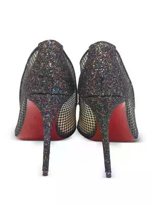 CHRISTIAN LOUBOUTIN Glitter Mesh Pumps