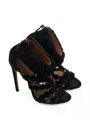 Alaïa Scalloped-strap Ruffled Sandals