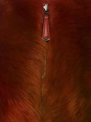 Fendi Reversible Shearling Zip-up Vest