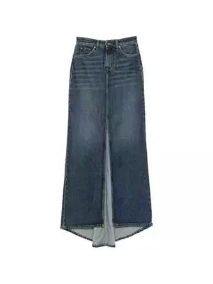 Liu Jo Maxi Denim Skirt With Front Slit