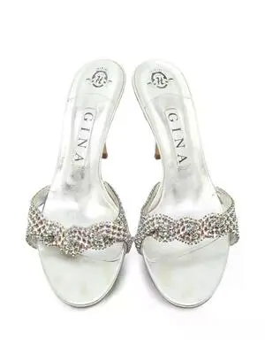 GINA Crystal-embellished Heeled Sandals
