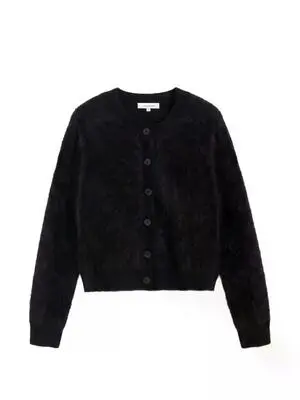 Chinti & Parker Brushed-finish Cashmere Cardigan - Black