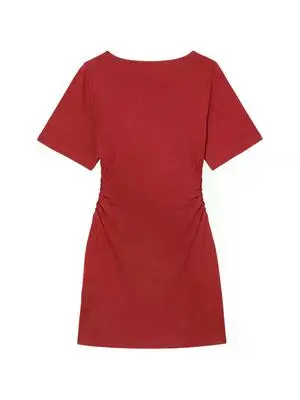 REFORMATION Nina Ruched Knit Mini Dress