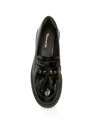 TAMARIS Tassel-detail Leather Loafers
