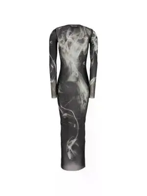 JEAN PAUL GAULTIER Printed Mesh Dress