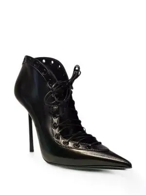 LE SILLA Colette Lace-up Pointed-toe Pumps