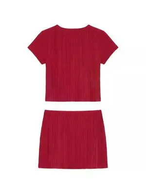 REFORMATION Layla Ribbed-knit Two-piece Set