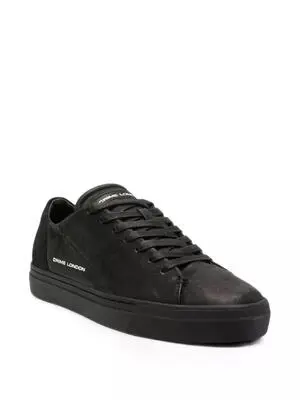 CRIME LONDON Amuse Logo-print Leather Sneakers