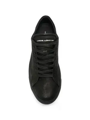 CRIME LONDON Amuse Logo-print Leather Sneakers