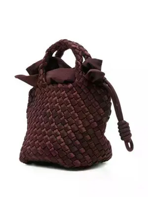 MARREA Woven Satin Shoulder Bag