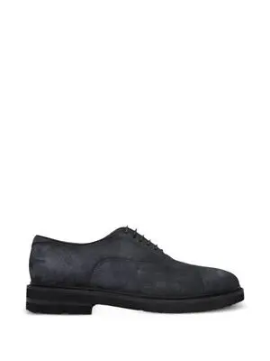 HENDERSON BARACCO Cap-toe Suede Oxford Shoes