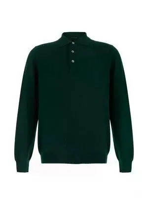 Tagliatore Button-placket Sweater - Green