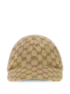 Gucci Crystal-embellished Gg Canvas Baseball Cap