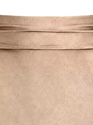 Simkhai Ruched High-waist Bikini Bottoms
