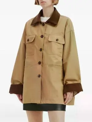 B+AB Corduroy-collar Patch-pocket Jacket