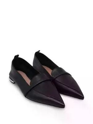 MALONE SOULIERS Dora Pointed-toe Loafers - Black