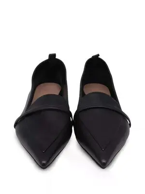 MALONE SOULIERS Dora Pointed-toe Loafers - Black