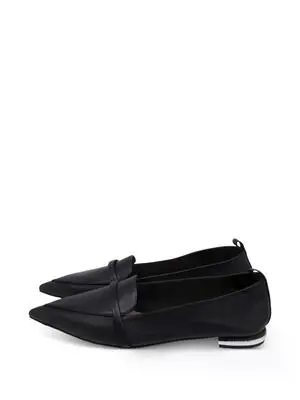 MALONE SOULIERS Dora Pointed-toe Loafers - Black