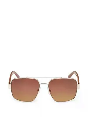 Mcm Gradient Pilot-frame Sunglasses - Gold