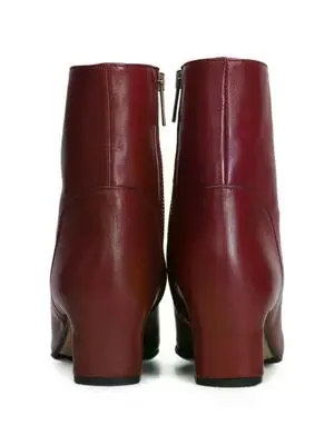 L'ARIANNA Two-tone Leather Ankle Boots