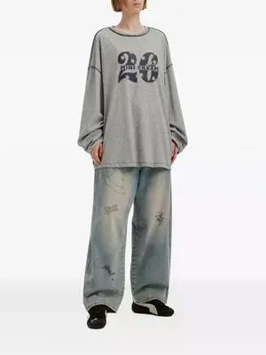 MINI CREAM Graphic-print Long-sleeved T-shirt