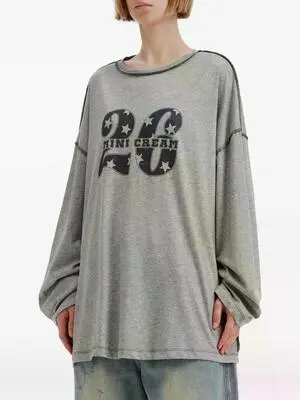 MINI CREAM Graphic-print Long-sleeved T-shirt