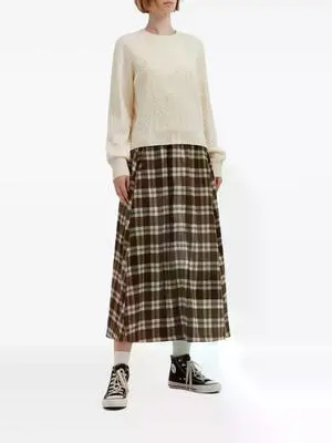 CHOCOOLATE Check A-line Skirt