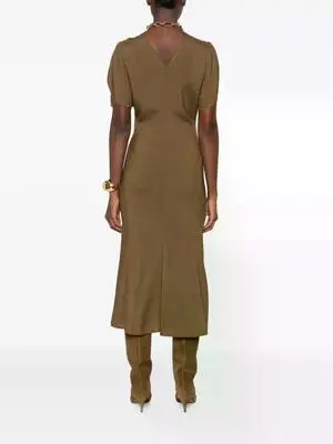 Victoria Beckham Bela Ruched Midi Dress