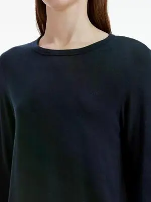 B+AB Logo-embroidered Lettuce-trim Crewneck T-shirt