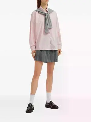 B+AB Pinstripe-pattern Pleated Shorts