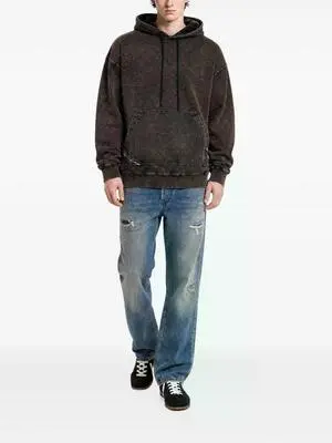 DIESEL® Treated Denim-effect Hoodie