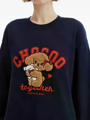 CHOCOOLATE Graphic Print Cotton Sweatshirt