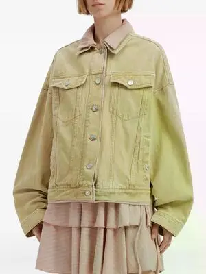 MINI CREAM Logo-patch Denim Jacket