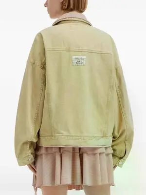 MINI CREAM Logo-patch Denim Jacket
