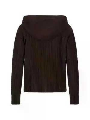 Agnona Cable-knit Hoodie