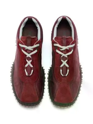 Miu Miu Bubble Technical Fabric And Suede Sneakers