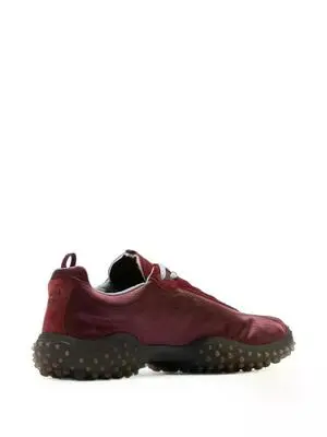 Miu Miu Technical Fabric And Suede Sneakers - Red