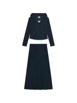 B+AB Hoodie And Skirt Set - Blue