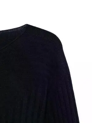 Emporio Armani Ribbed Knit Boat-neck Sweater