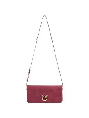 Pinko Love Birds Click Soft Crossbody Bag - Red