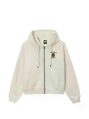 FINGERCROXX Graphic Print Zip-up Hoodie