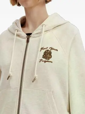 FINGERCROXX Graphic Print Zip-up Hoodie