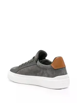 FERRAGAMO Gancini Suede Sneakers