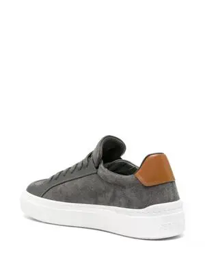 FERRAGAMO Gancini Suede Sneakers