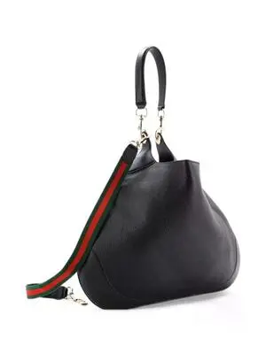 Gucci B Shoulder Bag Leather Large Hobo Bag
