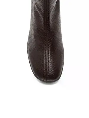 PEDRO MIRALLES Grained Leather Ankle Boots