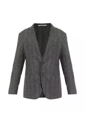 Eleventy Herringbone-pattern Blazer - Grey